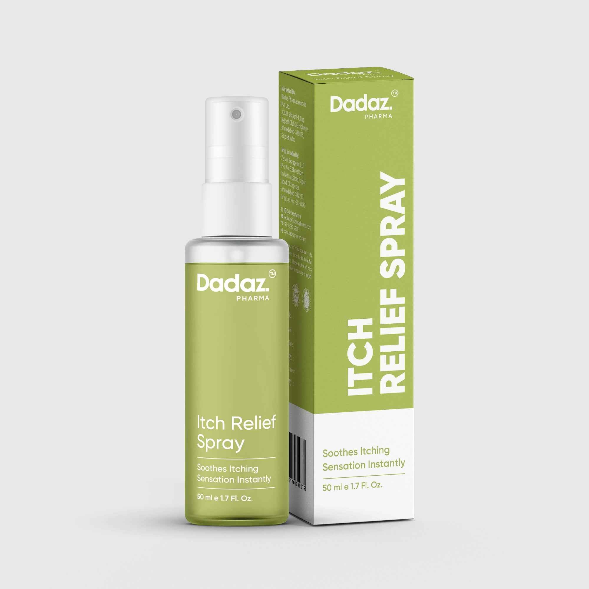 Dadaz Pharma Itch Relief Spray – Fast, Herbal Relief for Itching & Skin ...
